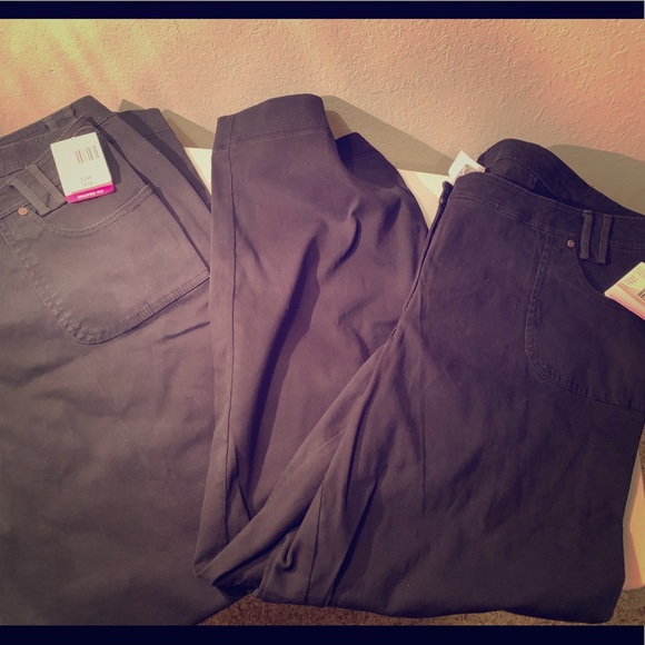 Just My Size | Pants & Jumpsuits | Nwt Just My Size Black Pork Chip ...